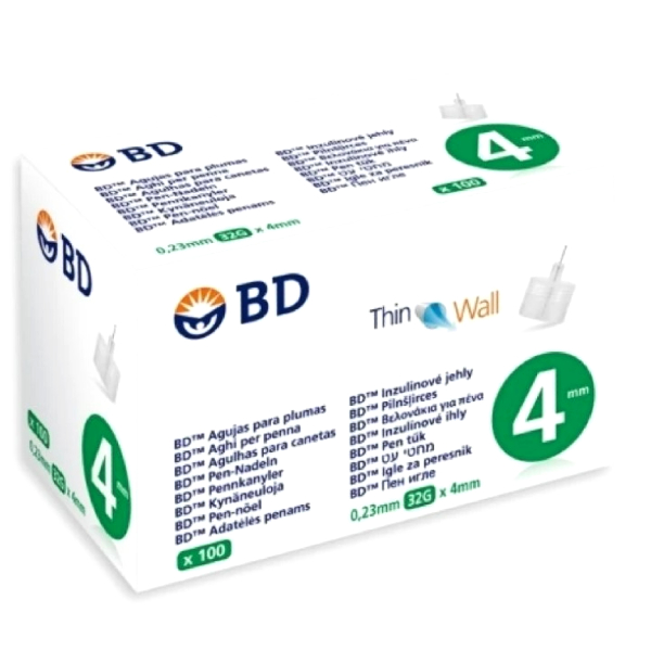 BD Medical Βελόνες για Πένα Ινσουλίνης 4mm 32G - Το Φαρμακείο του Διαβήτη